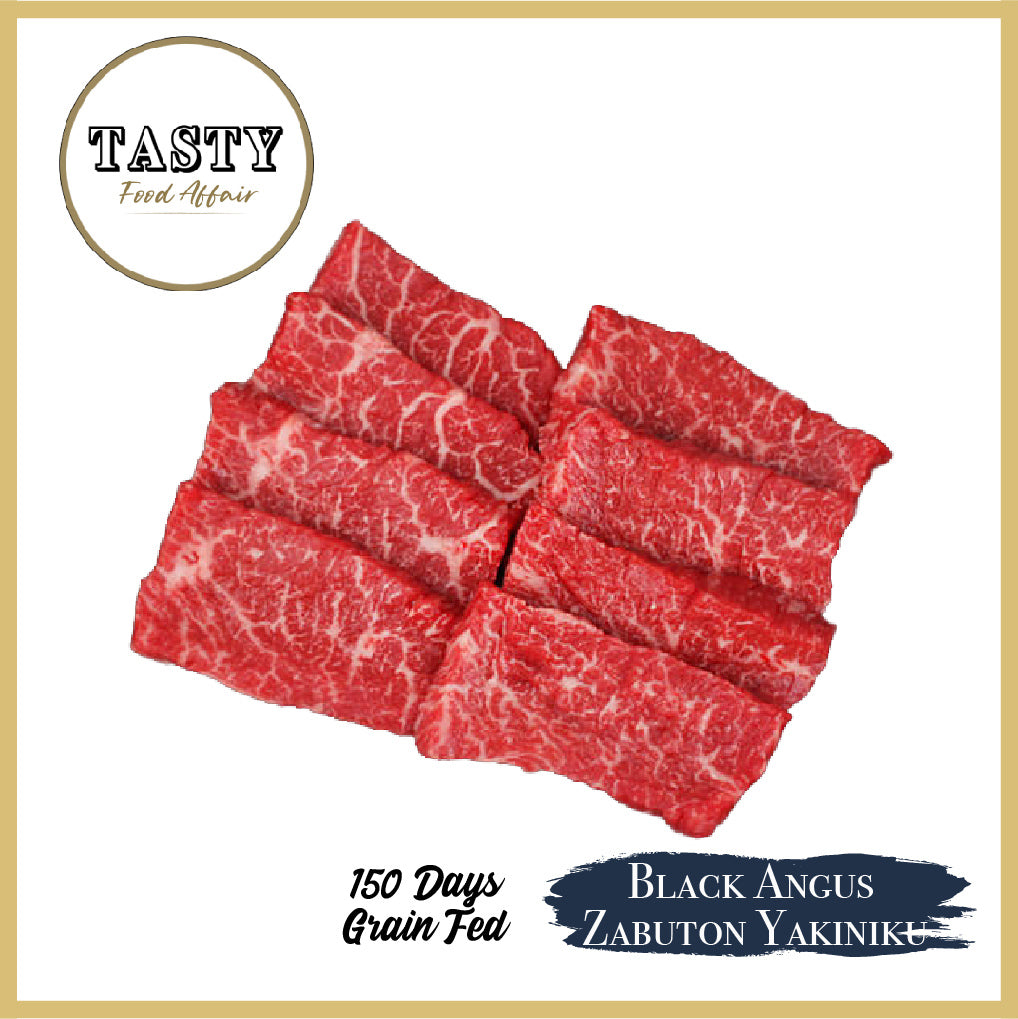 150 Days Grain Fed Black Angus Beef Zabuton Yakiniku | Tasty Food Affair